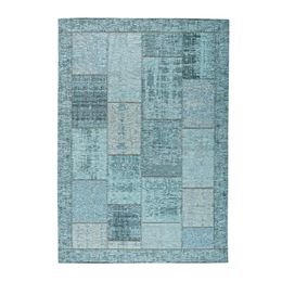 Novel Flachwebeteppich Patch, T&uuml;rkis, Textil, Patchwork, rechteckig, 130x190 cm, in verschiedenen Gr&ouml;&szlig;en erh&auml;ltlich, Teppiche & B&ouml;den, Teppiche, Moderne Teppiche