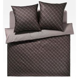 JOOP! Wendebettw&auml;sche, Braun, Schwarz, Textil, Graphik, 200x200 cm, Textiles Vertrauen - Oeko-Tex&reg;, pflegeleicht, schadstoffgepr&uuml;ft, Schlaftextilien, Bettw&auml;sche, Bettw&auml;sche, Wendebettw&auml;sche