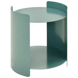 Xora Beistelltisch, Gr&uuml;n, Metall, rund, Wange, 40x40x40 cm, Wohnzimmer, Wohnzimmertische, Beistelltische, Beistelltische Metall