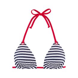 s.Oliver Bikinitop Damen Gr&ouml;&szlig;e 75 navy / blutrot / wei&szlig;