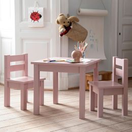 Kindersitzgruppe MADS Rosa Kiefer teilmassiv