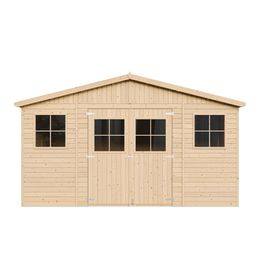 HOLZ-GARTENHAUS H246 x 418 x 320 cm/ 12 m&sup2;