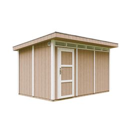 HOLZ-GARTENHAUS basis LP SmartSide 8,7m&sup2; mit B411xL279xH239 cm - M904 - TERRA BROWN