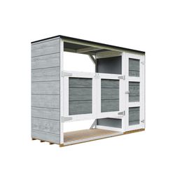 M&Uuml;LLTONNENBOX 2er 240L, M981A-CAVERN STEEL, aus wetterfestem LP Smartside Holz