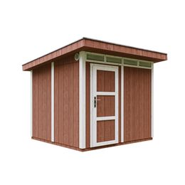 HOLZ-GARTENHAUS basis LP SmartSide 5,9m&sup2; mit B279xL293xH239 cm - M903 - REDWOOD RED