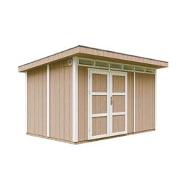 HOLZ-GARTENHAUS basis LP SmartSide 8,7m&sup2; mit B411xL279xH239 cm - M904A - TERRA BROWN