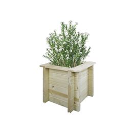 HOCHBEET HOLZ - 38x38xH35 cm - M610