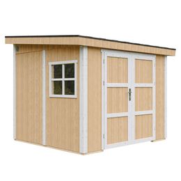 GARTENHAUS 5,9 m&sup2; - H231x248x294 cm - Ohne Boden und Seitenwand &ndash; M938B-HARVEST HONEY