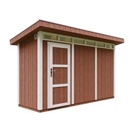 HOLZ-GARTENHAUS basis LP SmartSide 4,3m&sup2; mit B161xL411xH239 cm - M902 - REDWOOD RED