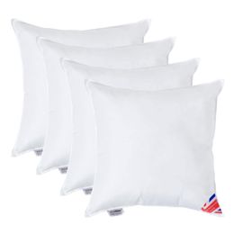 Homescapes F&Uuml;LLKISSEN 4er-Set &ndash; 50/50 cm, Super-Mikrofaser
