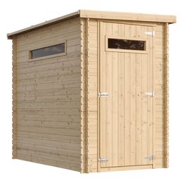HOLZ-GARTENHAUS mit impr&auml;gniertem Boden- B144xL239xH198 cm/ 2.63 m2 - M306A+M306G