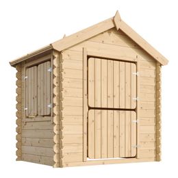 KINDERSPIELHAUS aus Holz - B112xL146xH143 cm/1.1m2 - M516-1