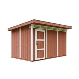 HOLZ-GARTENHAUS basis LP SmartSide 8,7m&sup2; mit B411xL279xH239 cm - M904 - REDWOOD RED