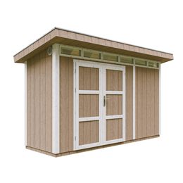 HOLZ-GARTENHAUS basis LP SmartSide 4,3m&sup2; mit B161xL411xH239 cm - M902A - TERRA BROWN