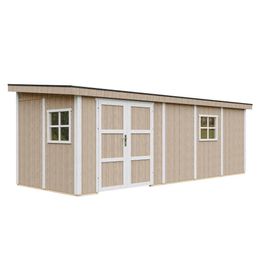 GARTENHAUS 14,3 m&sup2; - H231x248x648 cm - Ohne Boden und Seitenwand &ndash; M941B-TERRA BROWN