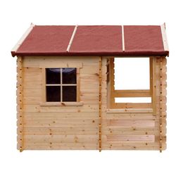 KINDERSPIELHAUS aus Holz - B146xL181xH145 cm/1,1m2 - M501A