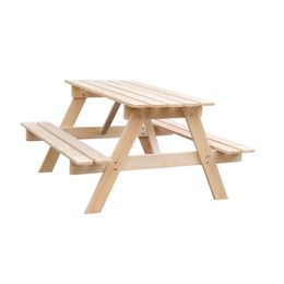 KINDERSITZGARNITUR aus naturholz- H50 x 90 x 90 cm - M018-1