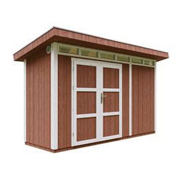 HOLZ-GARTENHAUS basis LP SmartSide 4,3m&sup2; mit B161xL411xH239 cm - M902A - REDWOOD RED