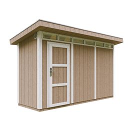 HOLZ-GARTENHAUS basis LP SmartSide 4,3m&sup2; mit B161xL411xH239 cm - M902 - TERRA BROWN
