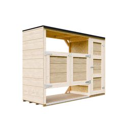 M&Uuml;LLTONNENBOX 2er 240L, M981A, aus wetterfestem LP Smartside Holz