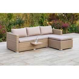 Loungegarnitur Veneto Eckbank Naturfarben