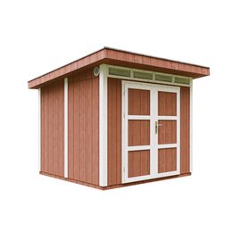 HOLZ-GARTENHAUS basis LP SmartSide 5,9m&sup2; mit B279xL293xH239 cm - M903A - REDWOOD RED
