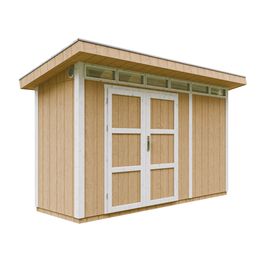 HOLZ-GARTENHAUS basis LP SmartSide 4,3m&sup2; mit B161xL411xH239 cm - M902A - HARVEST HONEY