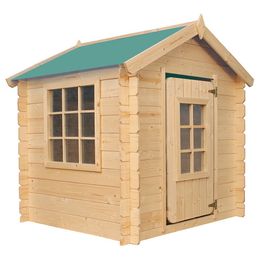 KINDERSPIELHAUS aus Holz - 111x113xH121 cm/0.9 m2 - M570Z-1