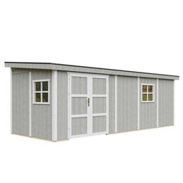 GARTENHAUS 14,3 m&sup2; - H231x248x648 cm - Ohne Boden und Seitenwand &ndash; M941B-TUNDRA GREY