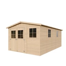 HOLZ-GARTENHAUS - H226x516x324 cm/15 m&sup2; - M337