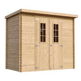 HOLZ-GARTENHAUS mit impr&auml;gniertem BodenB239xL142xH200 cm/ 2,63 m2 - M310C+M310G