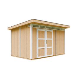 HOLZ-GARTENHAUS basis LP SmartSide 8,7m&sup2; mit B411xL279xH239 cm - M904A - HARVEST HONEY