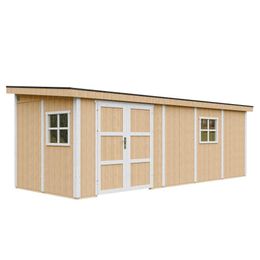 GARTENHAUS 14,3 m&sup2; - H231x248x648 cm - Ohne Boden und Seitenwand &ndash; M941B-HARVEST HONEY