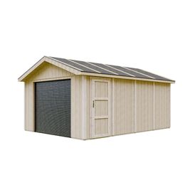 GARAGE Premium Qualit&auml;t 17 m&sup2;- L378xB530 cm - Konstruktion aus LP Smartside-Panels - Gartenhaus M991B