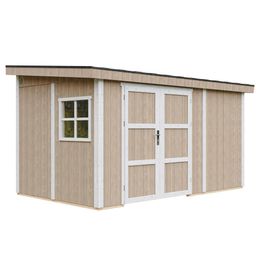 GARTENHAUS 8,68 m&sup2; - H231x248x412 cm - Ohne Boden und Seitenwand &ndash; M939B-TERRA BROWN