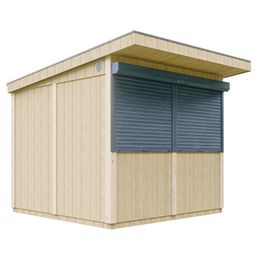 PREMIUM-VERKAUFSSTAND- 5,9m&sup2; - H240x248x305 cm - LP Smartside Paneelbauweise - M950