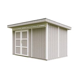HOLZ-GARTENHAUS basis LP SmartSide 8,7m&sup2; mit B411xL279xH239 cm - M904A - TUNDRA GREY