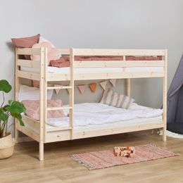 Etagenbett ECO COMFORT Naturarben Echtholz vollmassiv
