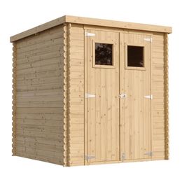 HOLZ-GARTENHAUS mit impr&auml;gniertem BodenB204xL204xH202 cm/ 3.53 m2 M309+M309G
