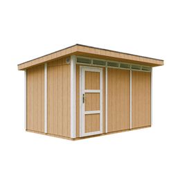 HOLZ-GARTENHAUS basis LP SmartSide 8,7m&sup2; mit B411xL279xH239 cm - M904 - HARVEST HONEY