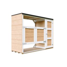 M&Uuml;LLTONNENBOX 2er 240L, M981A-HARVEST HONEY, aus wetterfestem LP Smartside Holz
