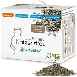 Lucky-Kitty Katzenstreu "Natur pur" Sensitiv 4x6 kg