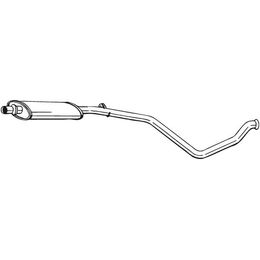 BOSAL Mittelschalld&auml;mpfer 282795 f&uuml;r Peugeot