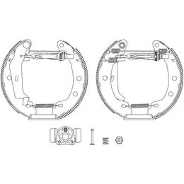 Hella Bremsbackensatz 8db355004261 f&uuml;r RENAULT
