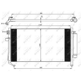 NRF Kondensator, Klimaanlage EASY FIT 35869 f&uuml;r Subaru