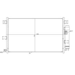 NRF Kondensator, Klimaanlage 350481 f&uuml;r MAZDA