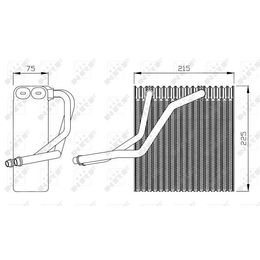 NRF Verdampfer, Klimaanlage 36069 f&uuml;r VW