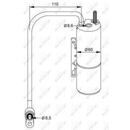 NRF Trockner, Klimaanlage EASY FIT 33309 f&uuml;r Vaughall CADILLAC