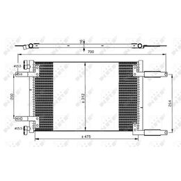 NRF Kondensator, Klimaanlage 35493 f&uuml;r Fiat