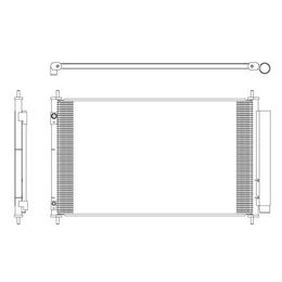 NRF Kondensator, Klimaanlage 350321 f&uuml;r TOYOTA